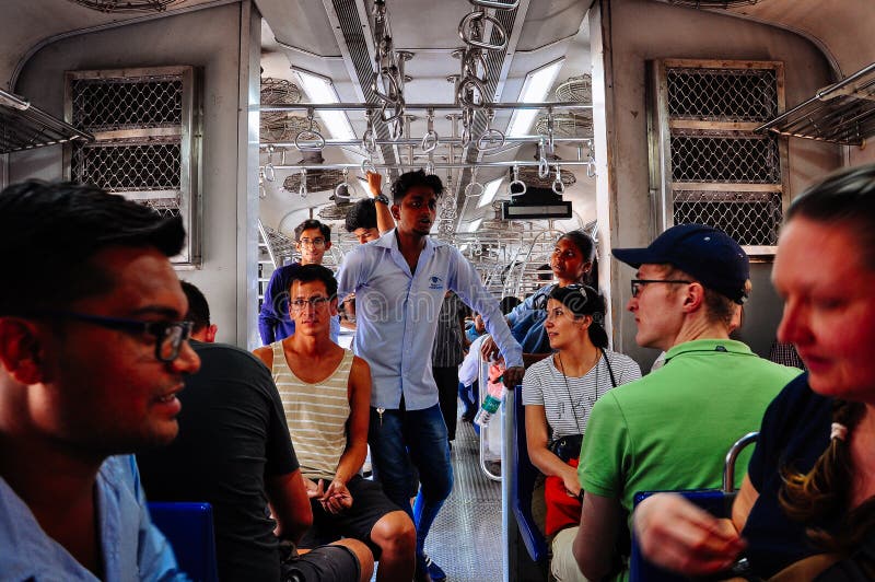 Inside the Train in Mumbai, India. Editorial Photo - Image of jaipur ...