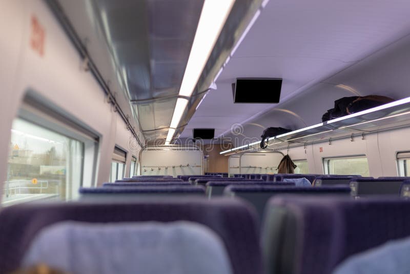 Inside of Train, Public Transport in Germany Stock Image - Image of ...
