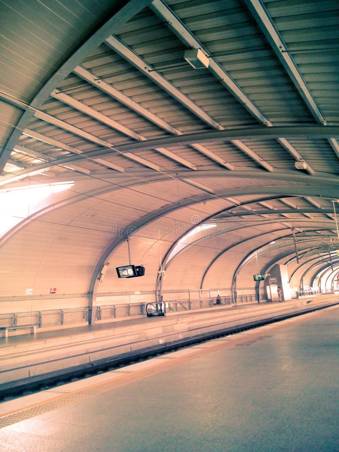 Inside the Train Station in Daytime in Summer in Black and White Stock ...
