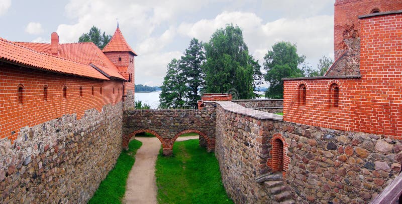 Inside in the Trakai Castle Stock Photo - Image of lake, gothic: 10730824