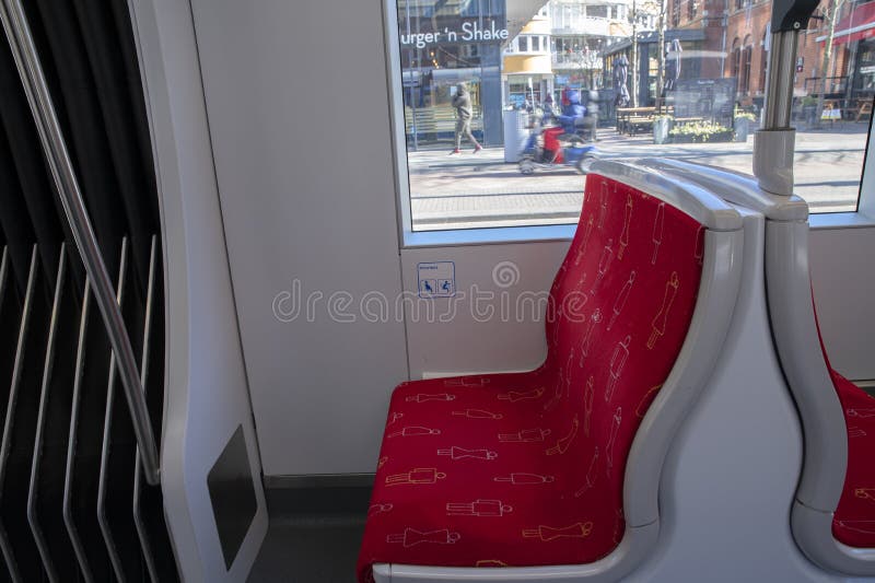 Inside a Tram at Amsterdam the Netherlands 19-3-2022 Editorial Stock ...