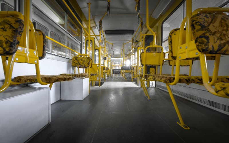 Inside of tram stock image. Image of passenger, traffic - 77972437