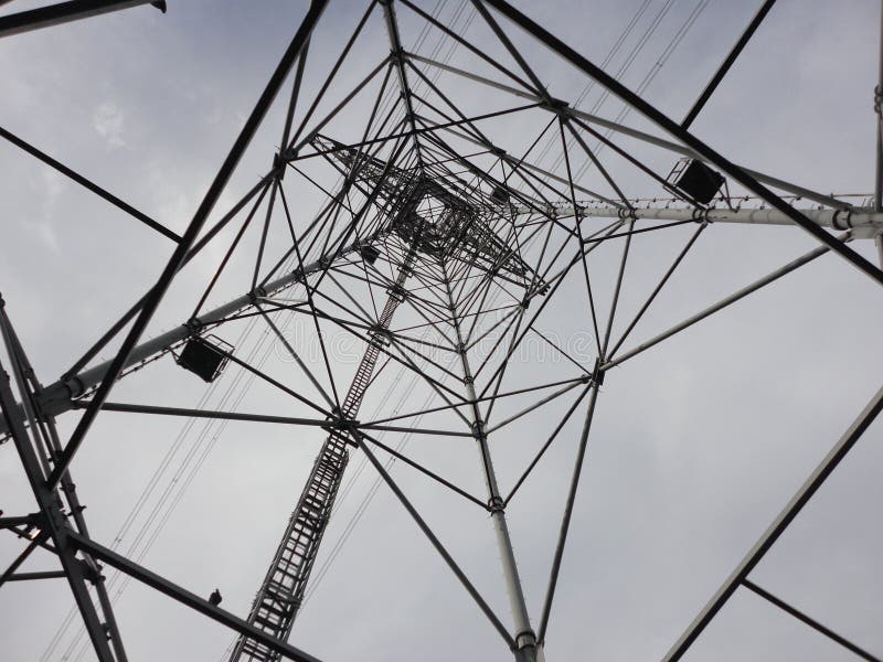 Inside a Transmission Tower Stock Image - Image of giant, transmission ...