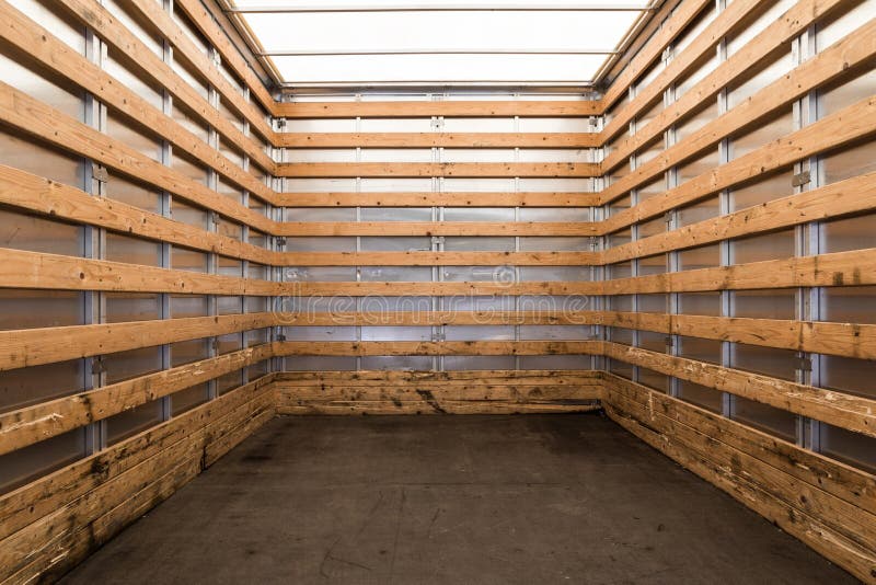 Inside of a truck or van stock photo. Image of great - 124179094