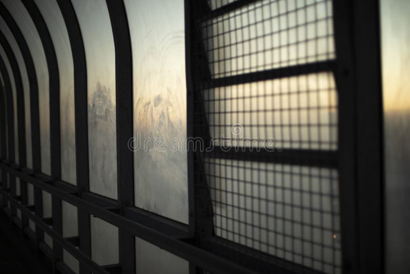 Inside Tunnel. Window Details Stock Image - Image of futuristic, double ...