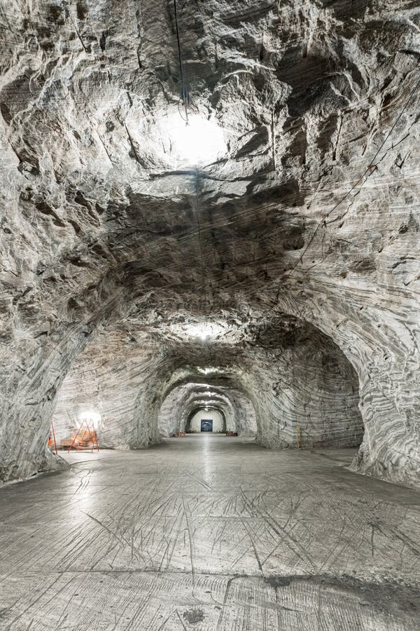 The Underground Tunnels Inside the Ocnele Mari Salt Mine, Romania ...