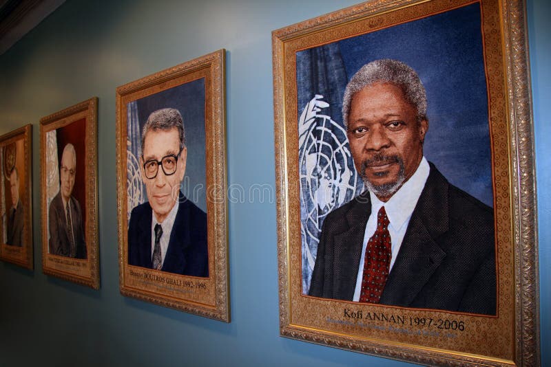 Inside the UN Building. New York City Editorial Stock Image - Image of ...