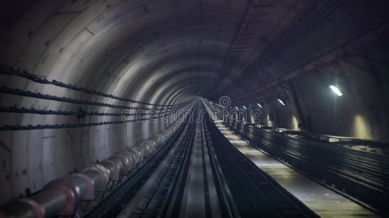 Inside of the Underground Metro Network Stock Image - Image of modern ...