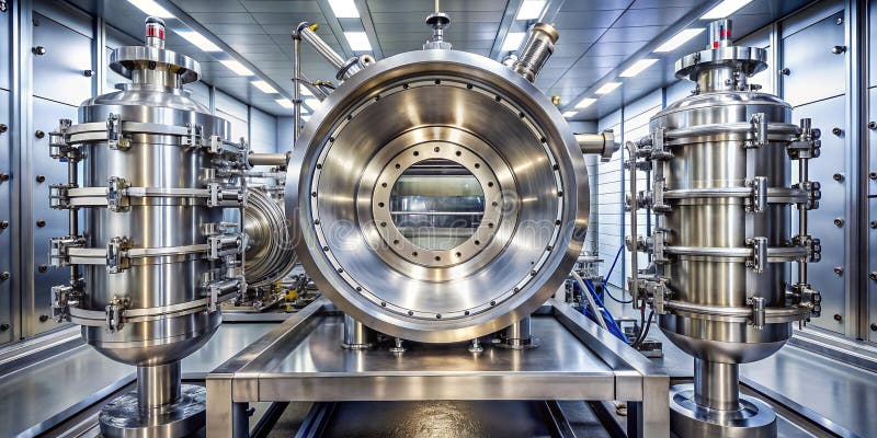 Inside Vacuum Chamber of Magnetron Sputtering System AI-Generated ...