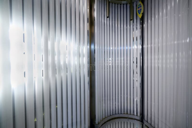 Inside the Vertical Tanning Booth. Stock Image - Image of healthy, skin ...