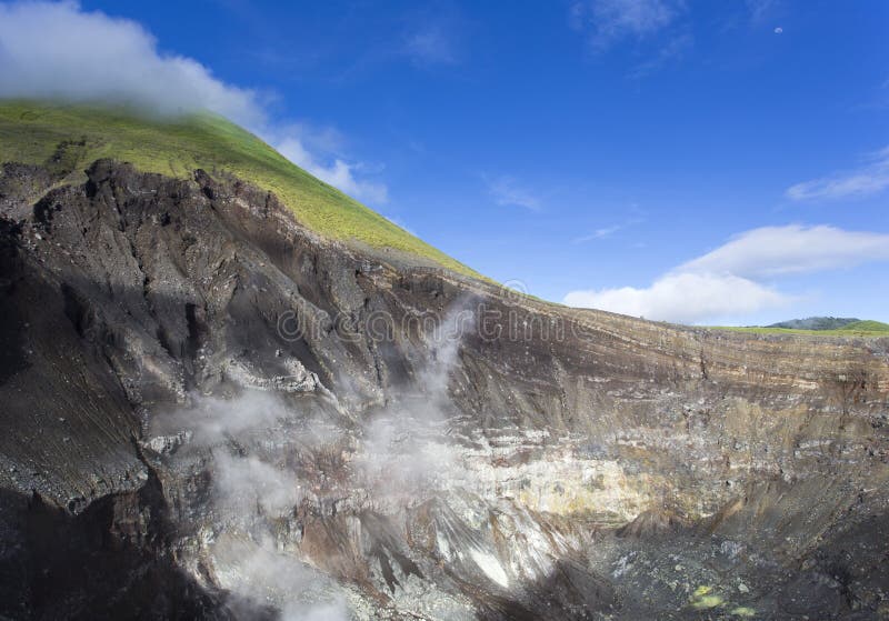 Inside View of an Active Volcano in Manado Stock Photo - Image of ...