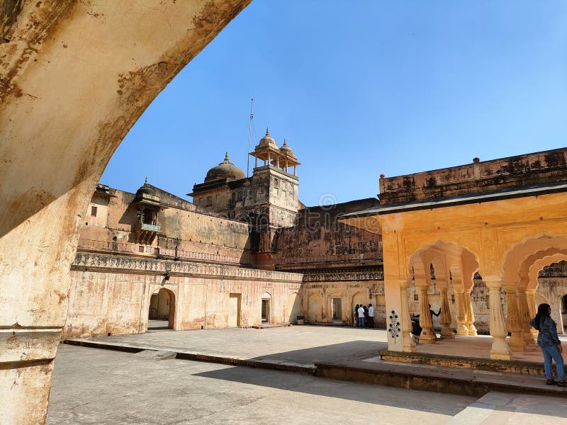 Inside View of Amer Fort, Jaipur Rajasthan, India Editorial Image ...