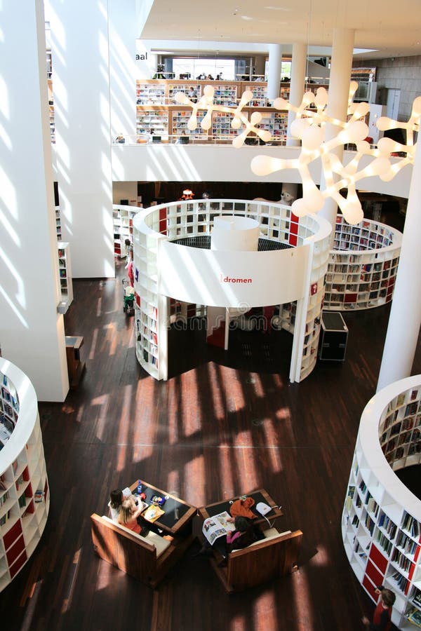 Inside View of Amsterdam Central Library Editorial Photography - Image ...