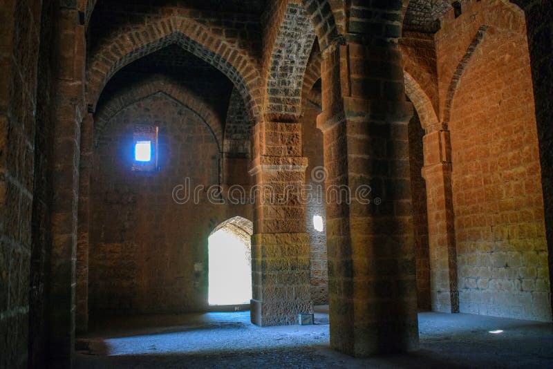 Inside View of Ancient Fort Which Was Constructed Using Black Stone ...