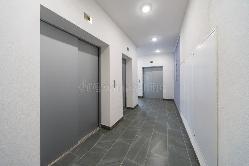 Inside View of an Apartment Building Entrance Stock Photo - Image of ...