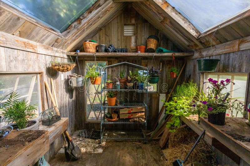 Inside View of a Barn in a Farm on a Sunny Day Stock Photo - Image of ...