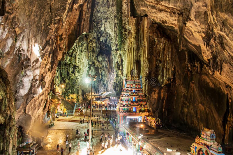 Inside view of Batu Caves editorial image. Image of place - 322753890