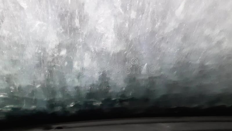 Inside View through the Car Windshield on Automatic Car Wash Stock ...