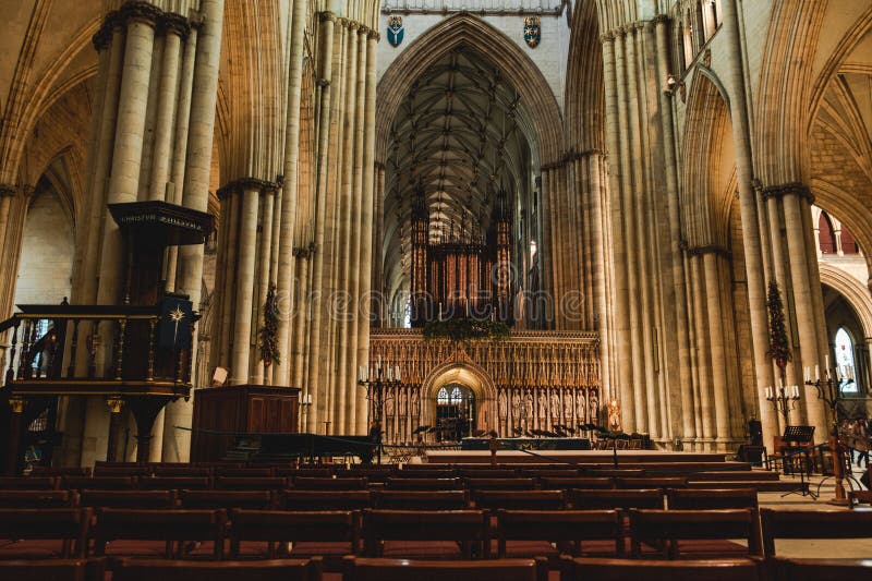 Cathedral of YOrk, England editorial photography. Image of architecture ...