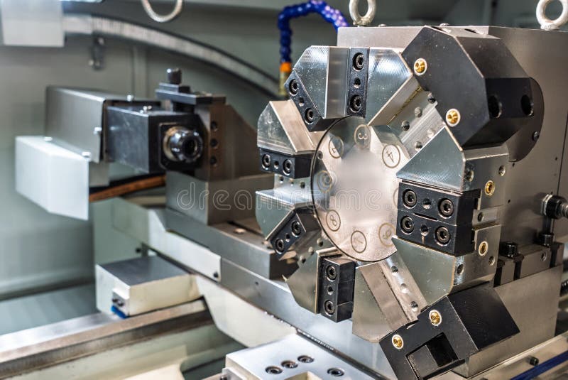 Inside View of a Cnc Machine. CNC Lathe Interior.Cnc Machine. the CNC ...