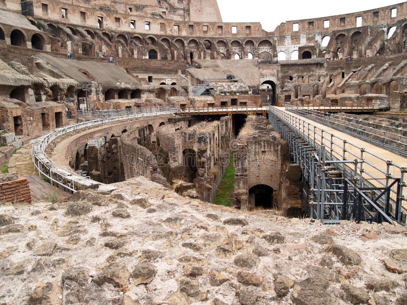 The Inside View of Colosseum Stock Image - Image of column, rome: 2188875