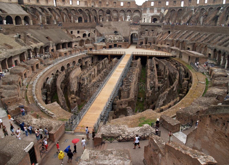 The Inside View of Colosseum Editorial Photography - Image of arena ...