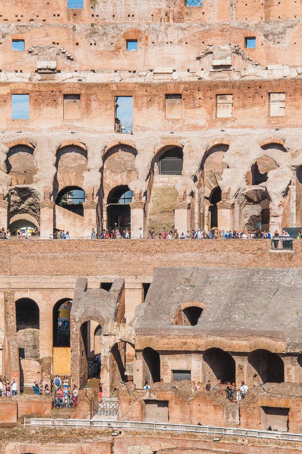 Inside View of the Colosseum in Rome Editorial Photography - Image of ...