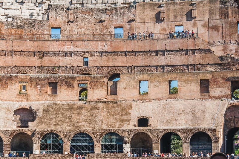 Inside View of the Colosseum in Rome Editorial Photo - Image of ...