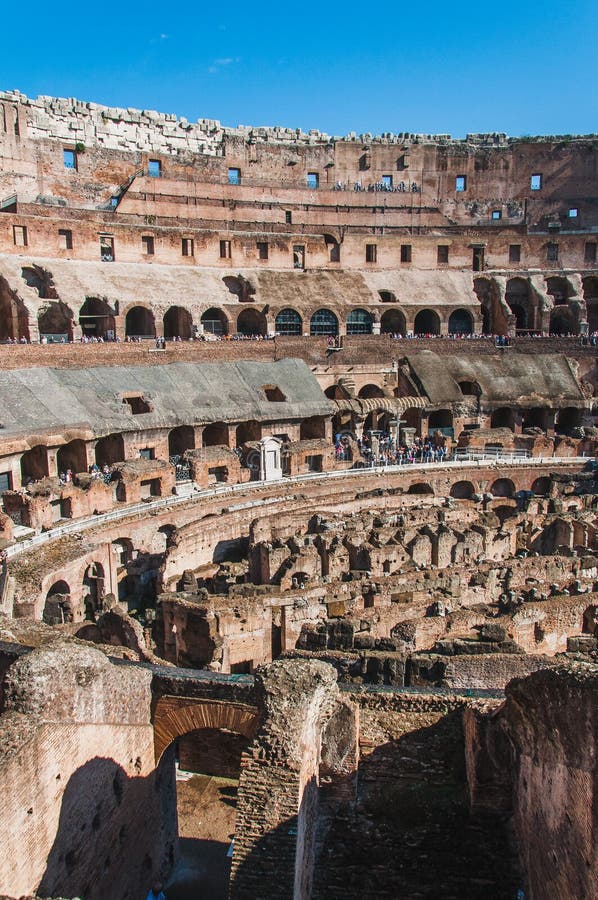 Inside View of the Colosseum in Rome Editorial Stock Image - Image of ...