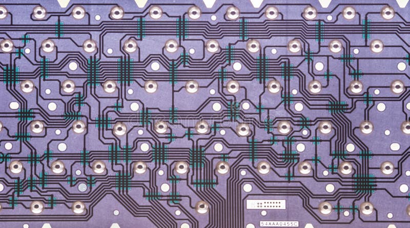 Inside View of Computer Keyboard Electronic Circuit Stock Image - Image ...