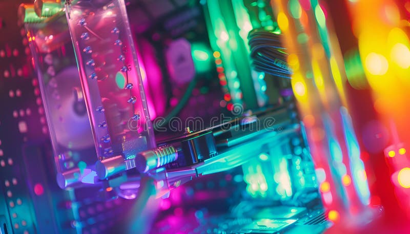 Inside View of Custom Colorful Illuminated Bright Rainbow RGB LED ...