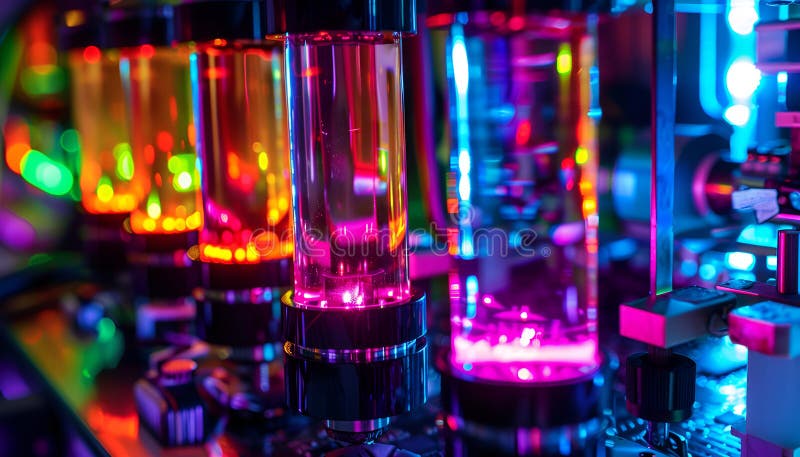 Inside View of Custom Colorful Illuminated Bright Rainbow RGB LED ...