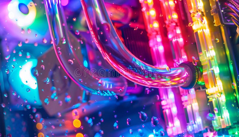 Inside View of Custom Colorful Illuminated Bright Rainbow RGB LED ...