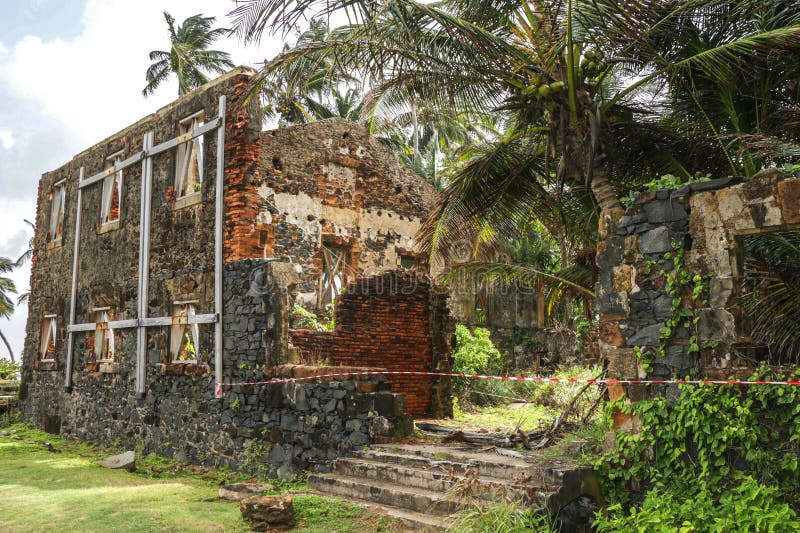 Inside View of Devils Island, Stock Image - Image of walkway, french ...