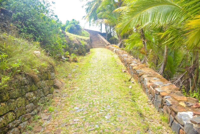 Inside View of Devils Island, Stock Image - Image of yard, autumn ...