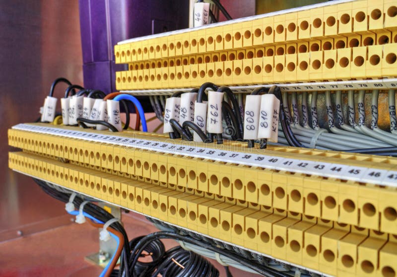 Inside View of Electrical Control Cubicle of High Voltage Disconnector ...