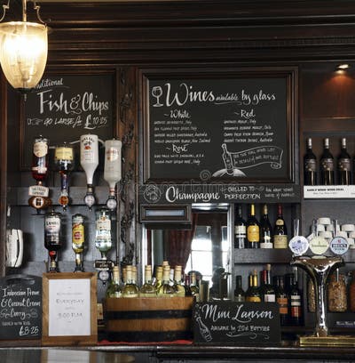 Inside View of a English Pub Editorial Stock Image - Image of tradition ...