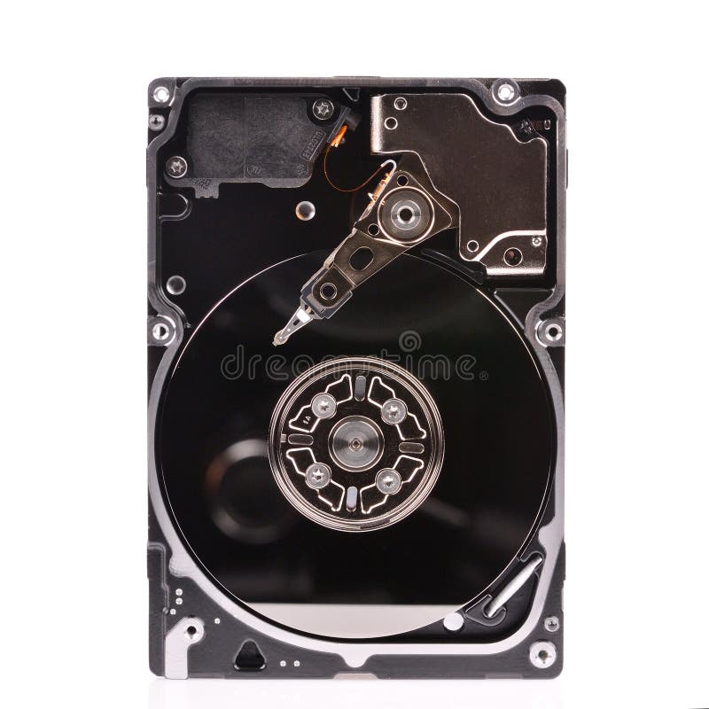 Inside View of Hard Disk Computer Stock Image - Image of disk, circle ...