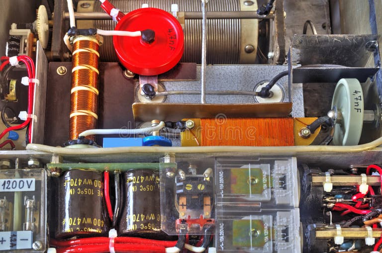 Inside View of High Frequency Power Amplifier Stock Photo - Image of ...