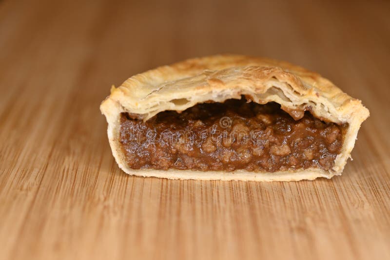 Inside View of Hot Meat Pie Stock Image - Image of meat, australia ...