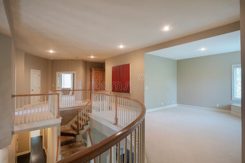 Inside View of a House with White Walls and Stairs Editorial Photo ...