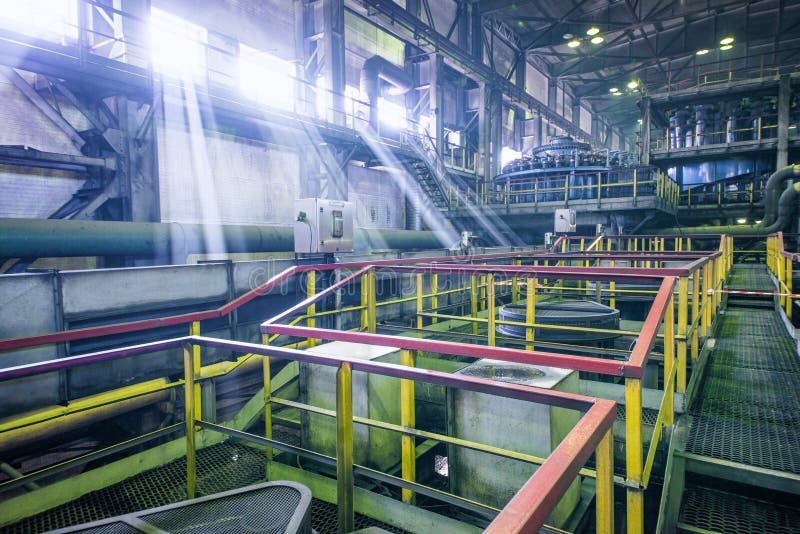Industrial Interior of Factory Stock Photo - Image of manufacturing ...