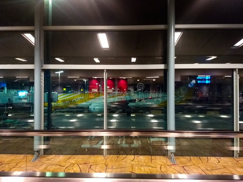 Inside View of an International Airport in Singapore, Singapore ...