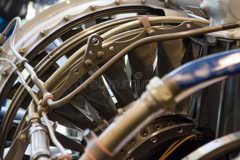 Jet engine inside stock image. Image of rotor, metal - 103258117