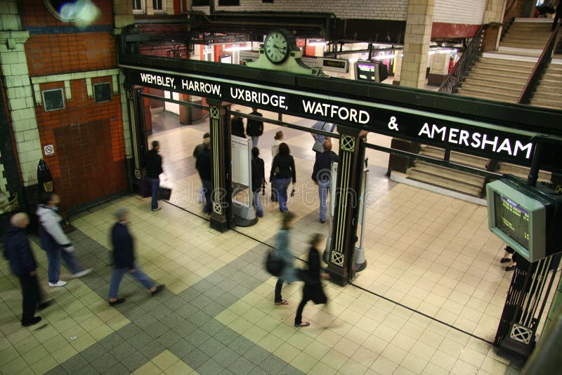 Inside View of the London Underground Editorial Stock Image - Image of ...