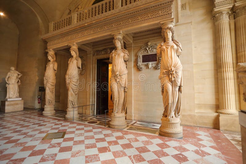 Inside View at Louvre Museum in Paris Editorial Photography - Image of ...