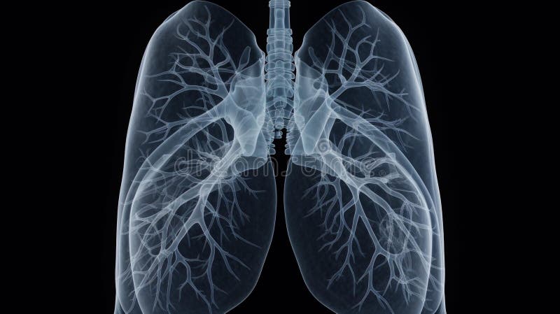 Inside View of Lungs Human Organs Medical Generative Ai Stock ...