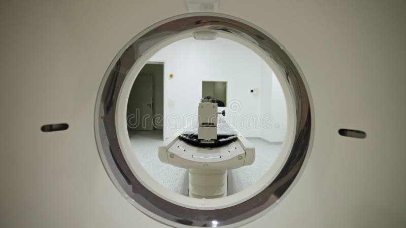 Inside View of a Medical CT Scanner in a Modern Diagnostic Room ...