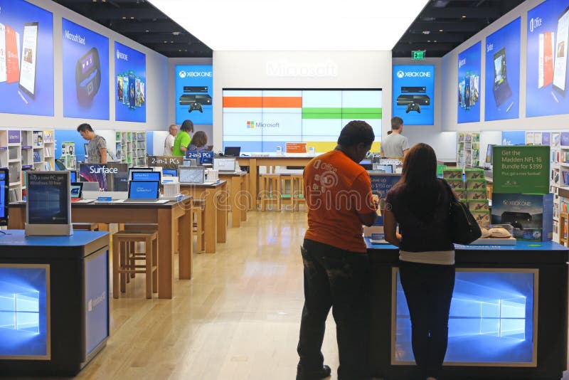 Inside View of a Microsoft Store Editorial Photography - Image of ...