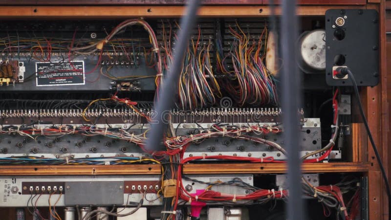 Inside View of Old Amplifier Stock Video - Video of frequency ...